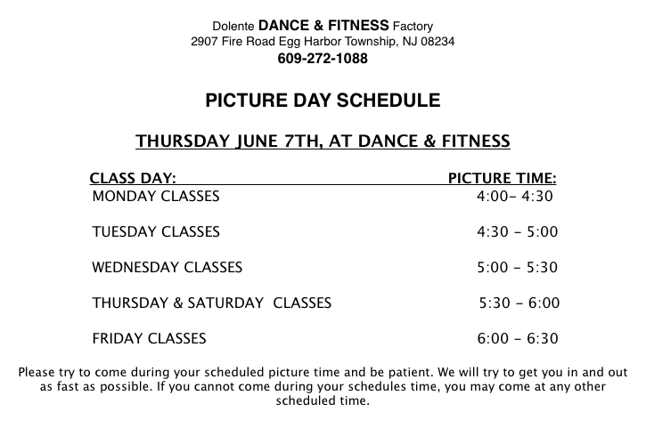 Picture Day Is Today! - Blogs by Dance and Fitness
